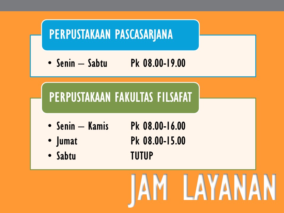 Jam Buka Layanan - Perpustakaan