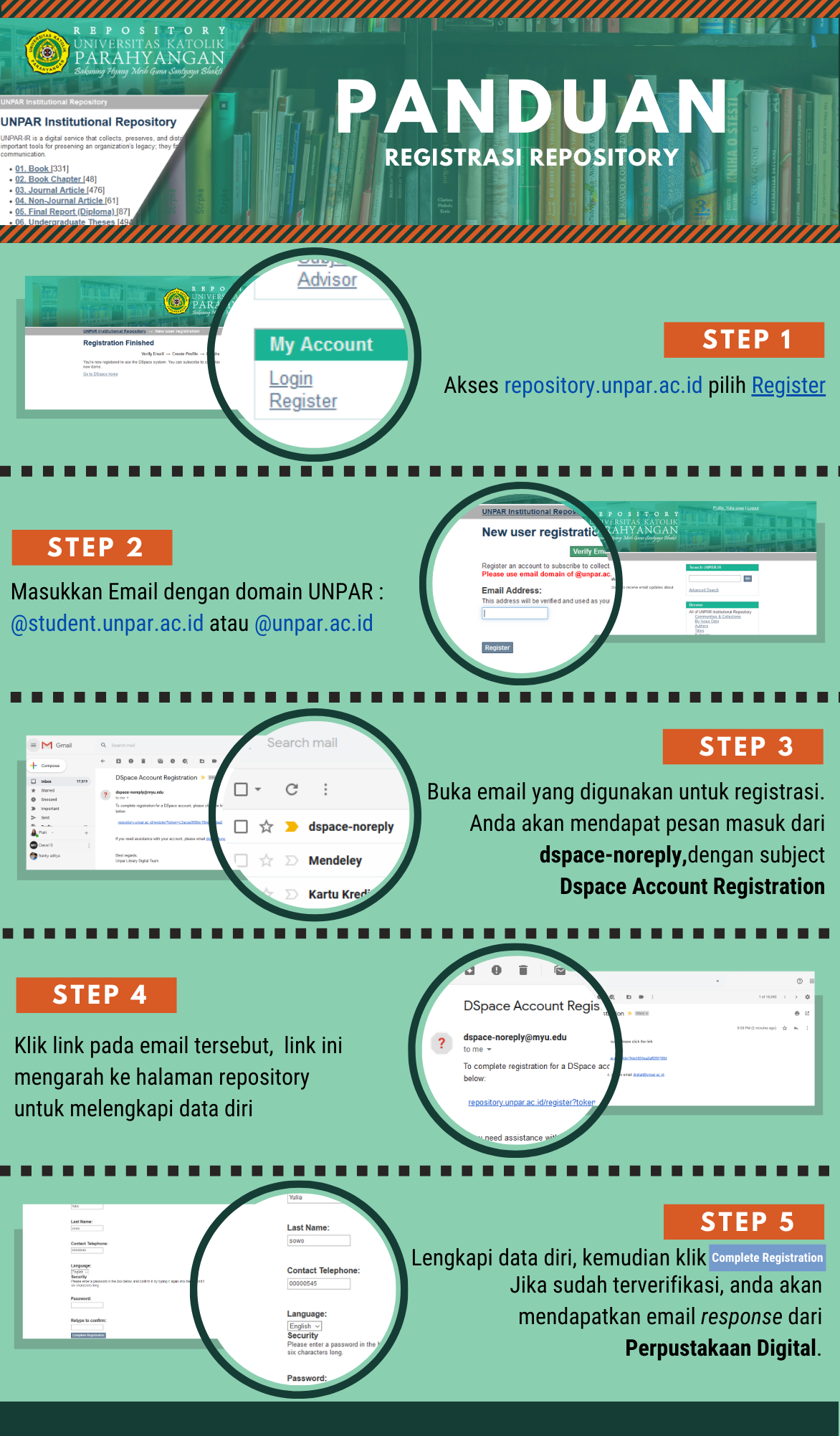 Panduan Registrasi Repository - Perpustakaan
